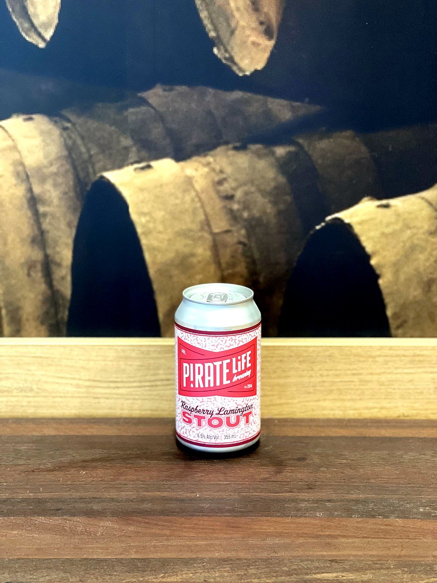 Pirate Life Raspberry Lamington Stout 355ml, Craft, Beer. Perth Bottle ...