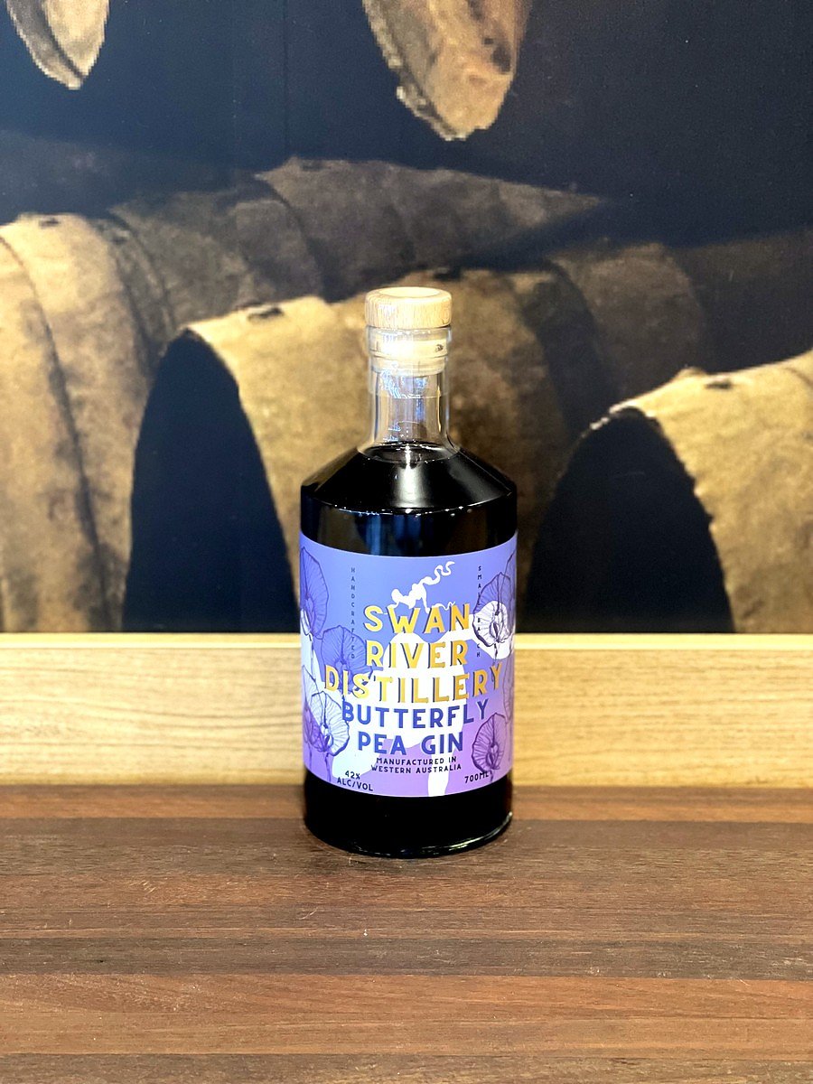 Swan River Distillery Butterfly Pea Gin 700ml, Gin, Spirits. Perth ...