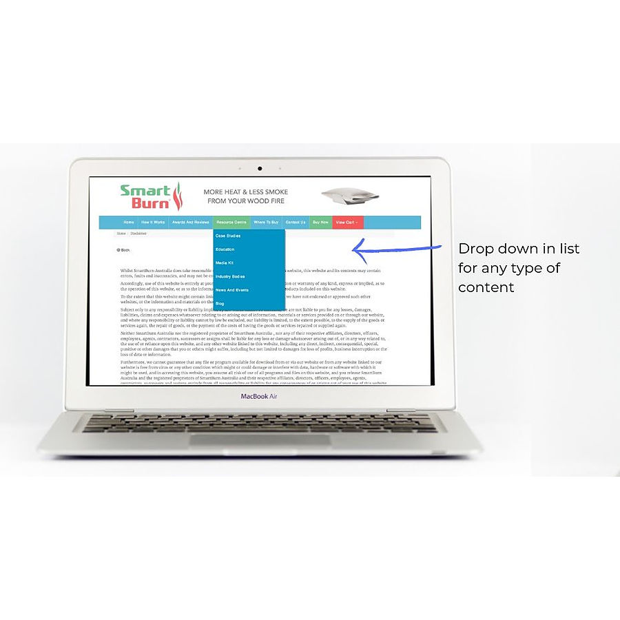 Drop Down Menu - Simple Vertical List of Options to Select From