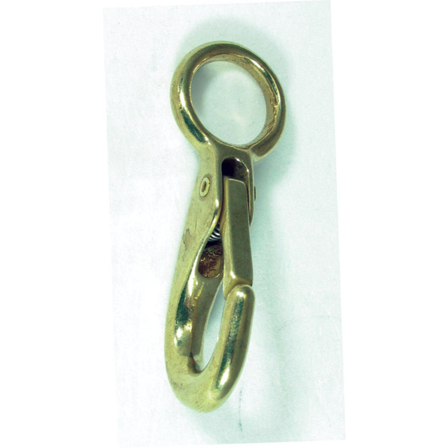 Hook Snap Fixed Eye Brass 83mm Brass Snap Hooks